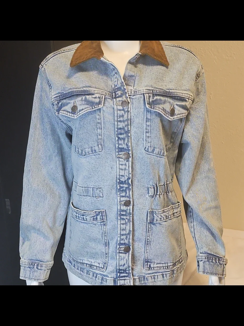 Essentials | Jackets & Coats | Essentials Light Blue Denim Jacket With ...